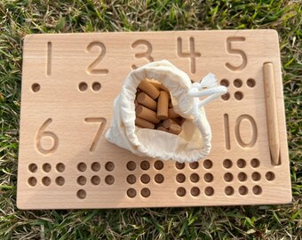 Montessori Number Counting Board - Etsy