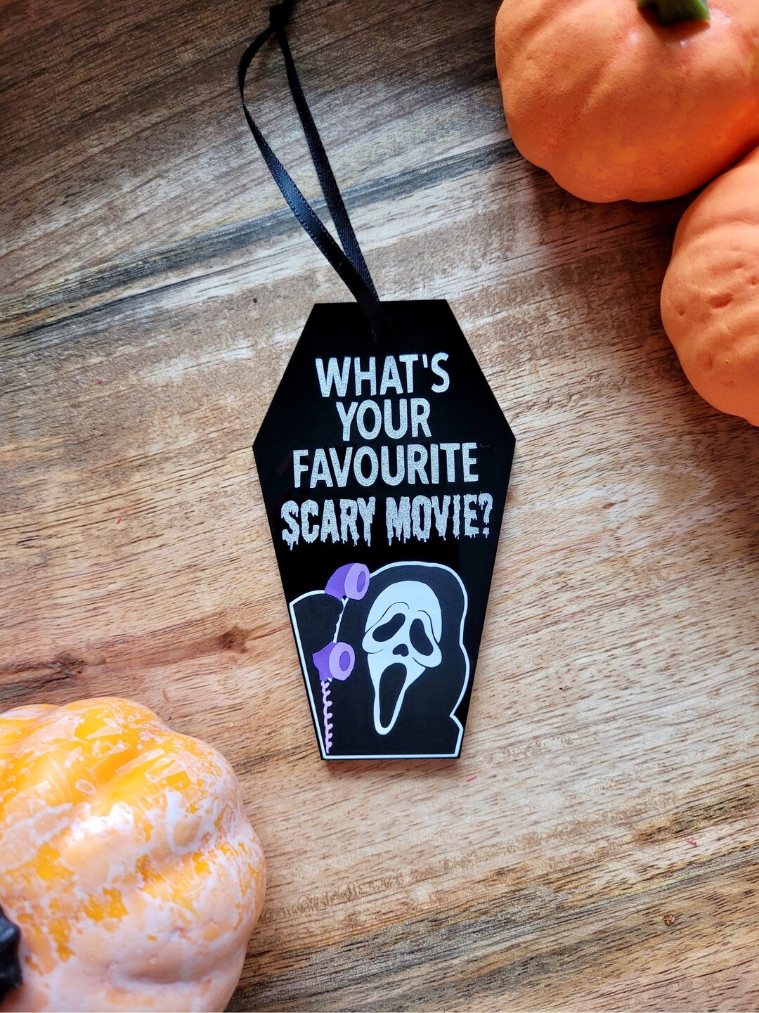 Scream Inspired Scary Movies Coffin Decoration Scream, Halloween ...