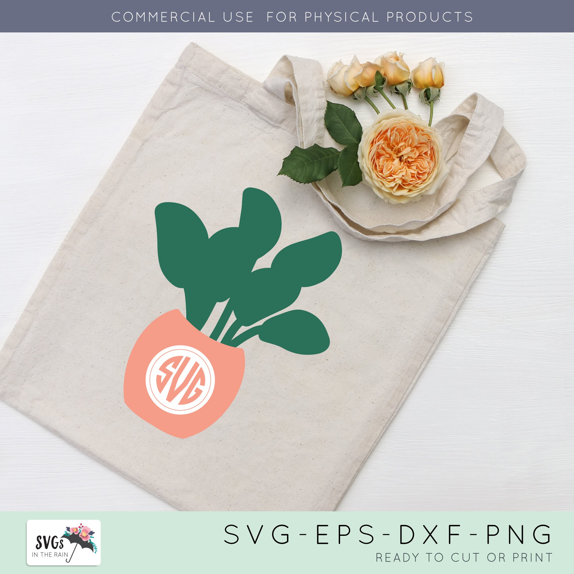 Plant Monogram SVG Plant Bundle SVG Plant Monogram Bundle - Etsy