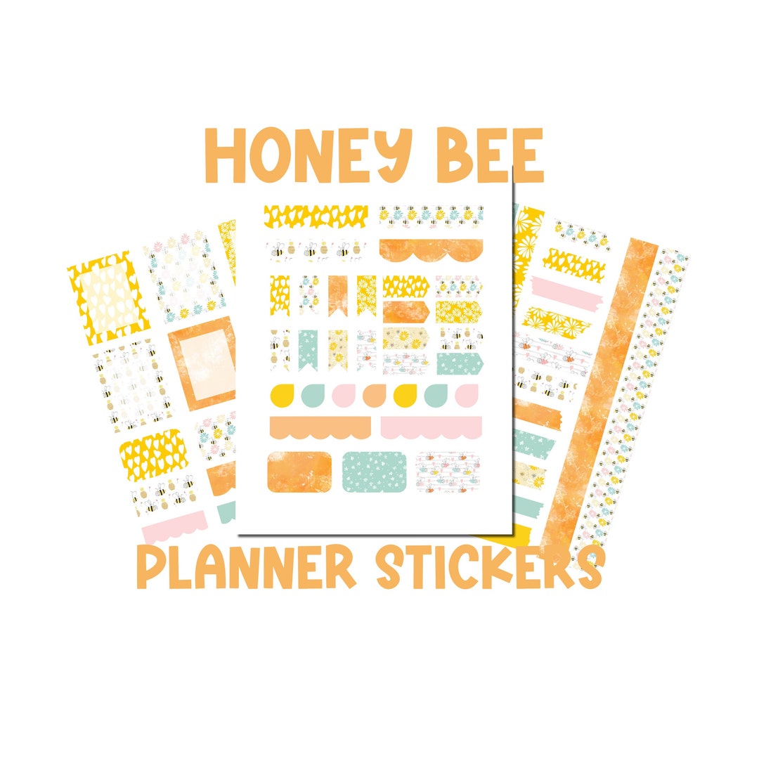 Printable Planner Stickers - Bee Printable Planner Sticker - Bee ...