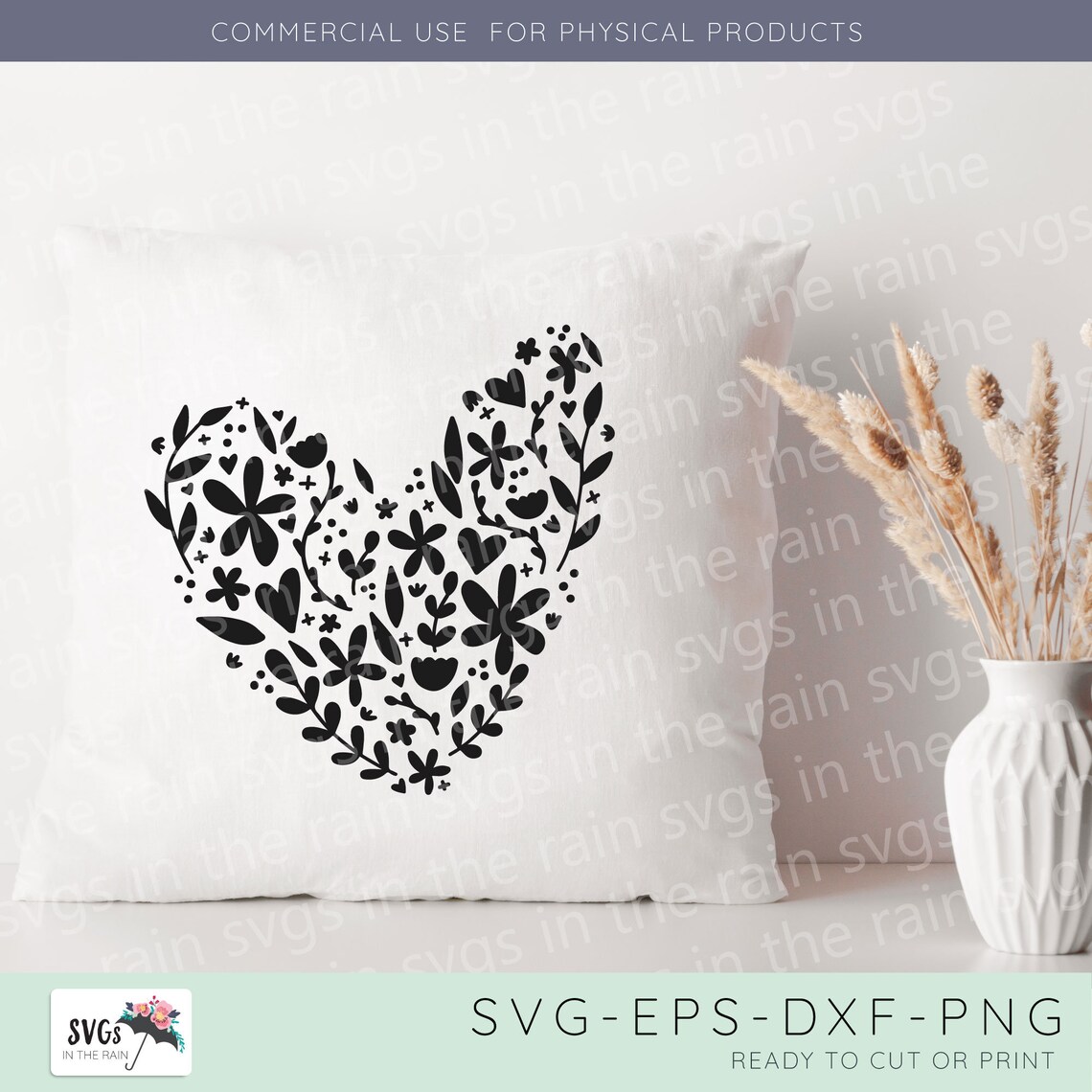 Heart With Doodles SVG Cute Heart SVG Handdrawn Heart - Etsy