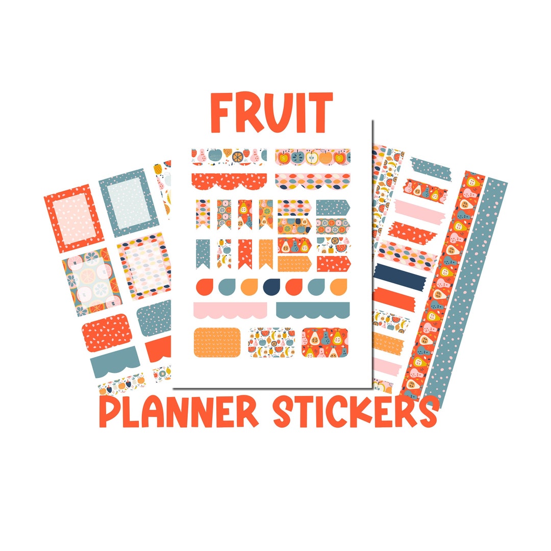 Printable Planner Stickers Fruit Printable Planner Sticker Fruit ...