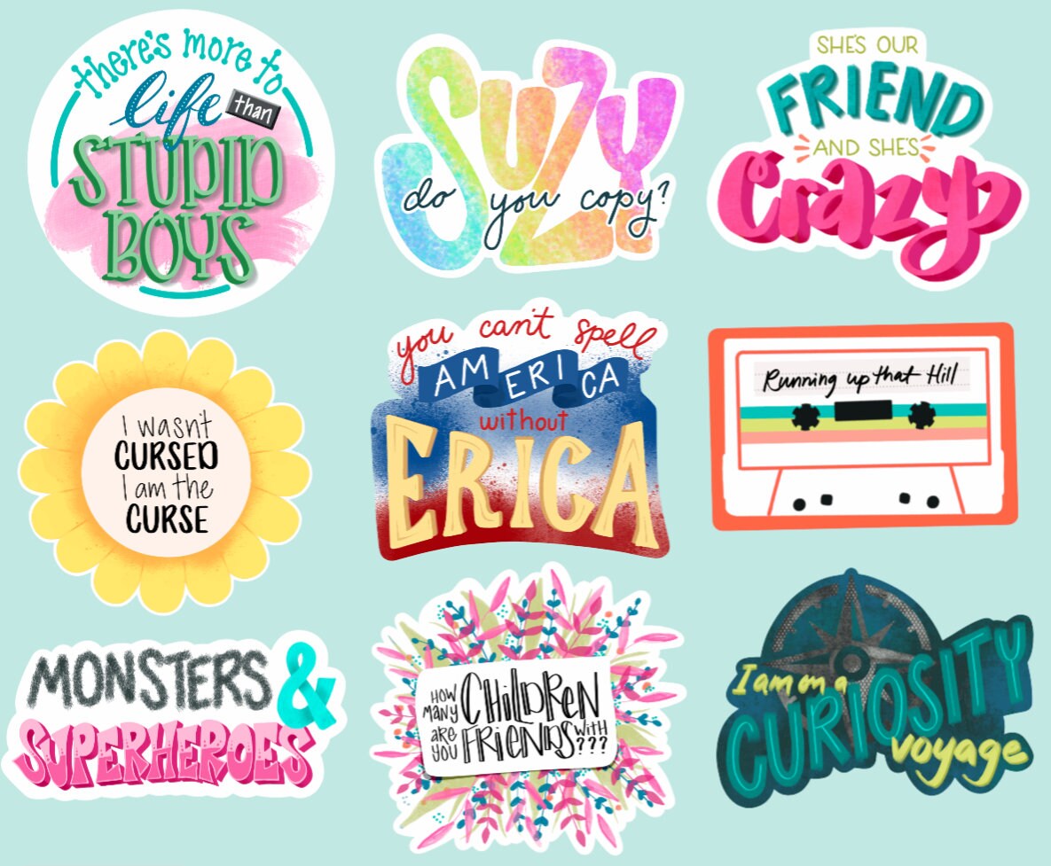 Printable Stranger Things Stickers Digital Stranger Things - Etsy