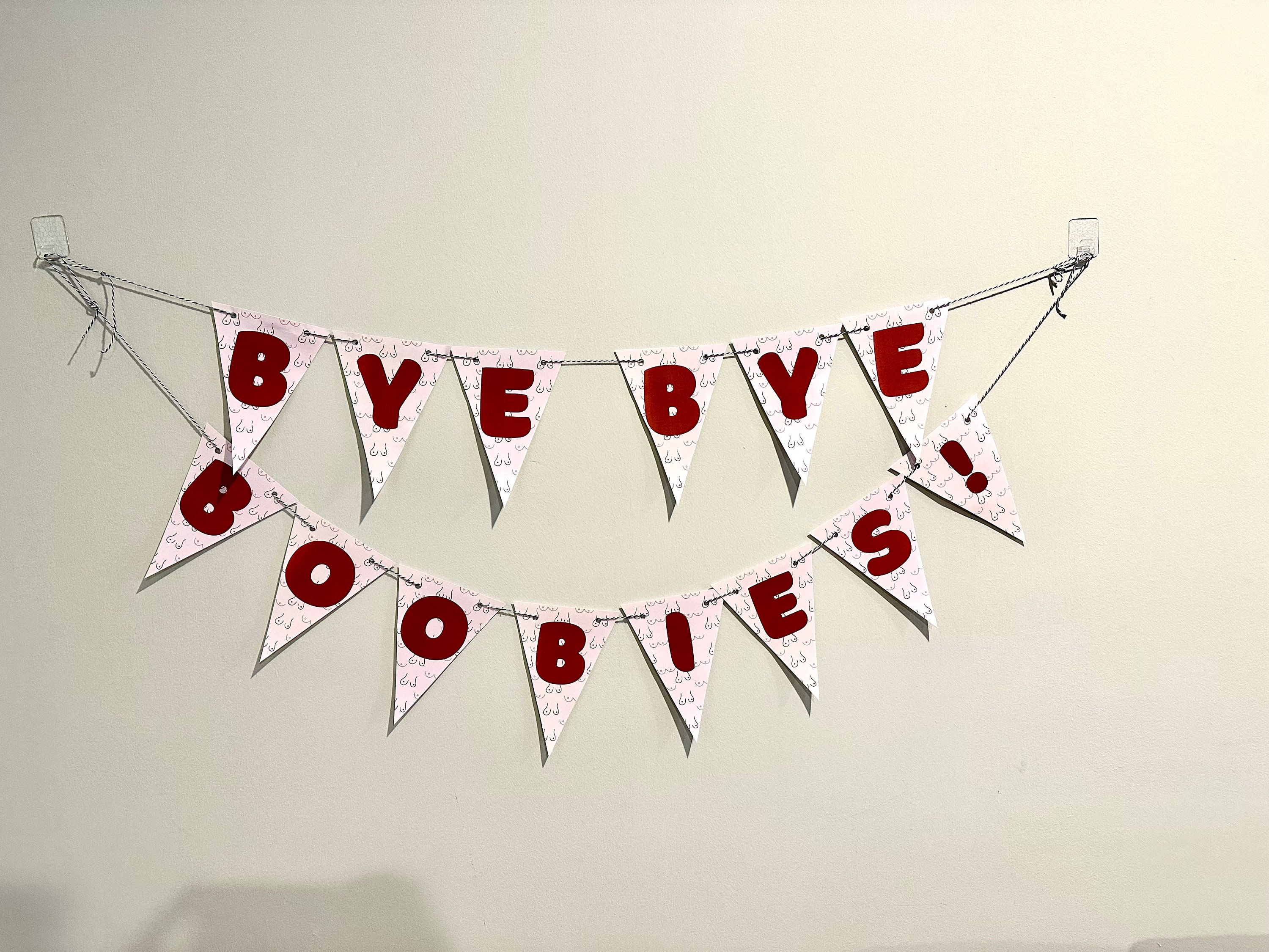 Bye Bye Boobies Banner DIY Printable | Top Surgery Party Decorations - Etsy