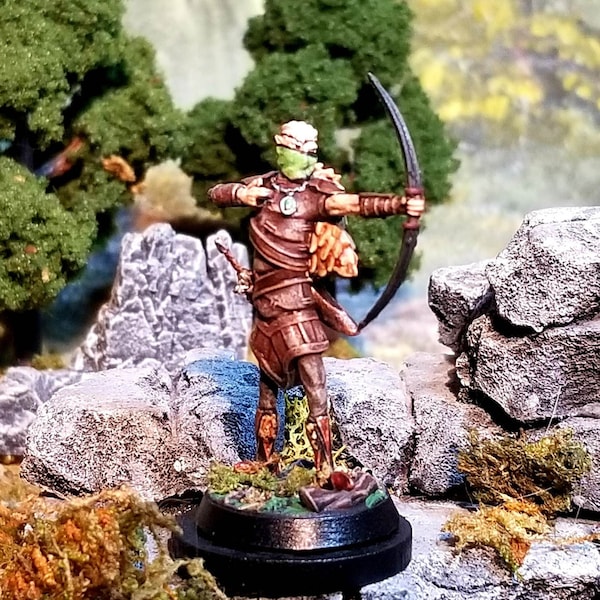 Elf Ranger Miniature Painted - Etsy