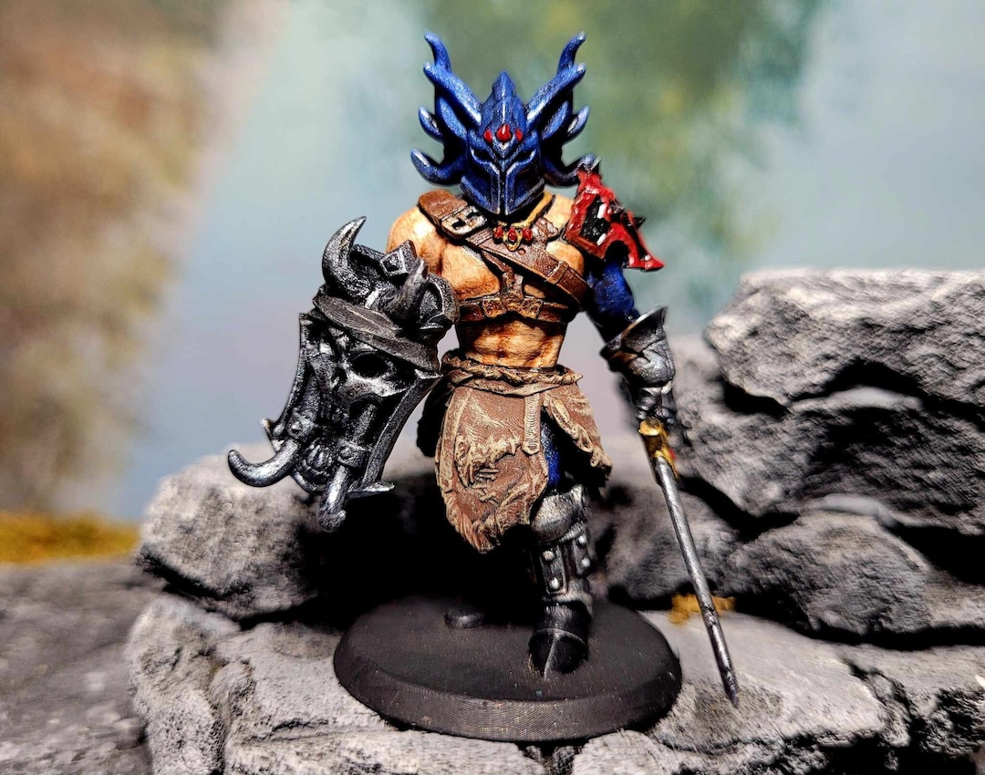 Warduke Unique Version 32mm Hand Painted Tabletop Miniature - Etsy