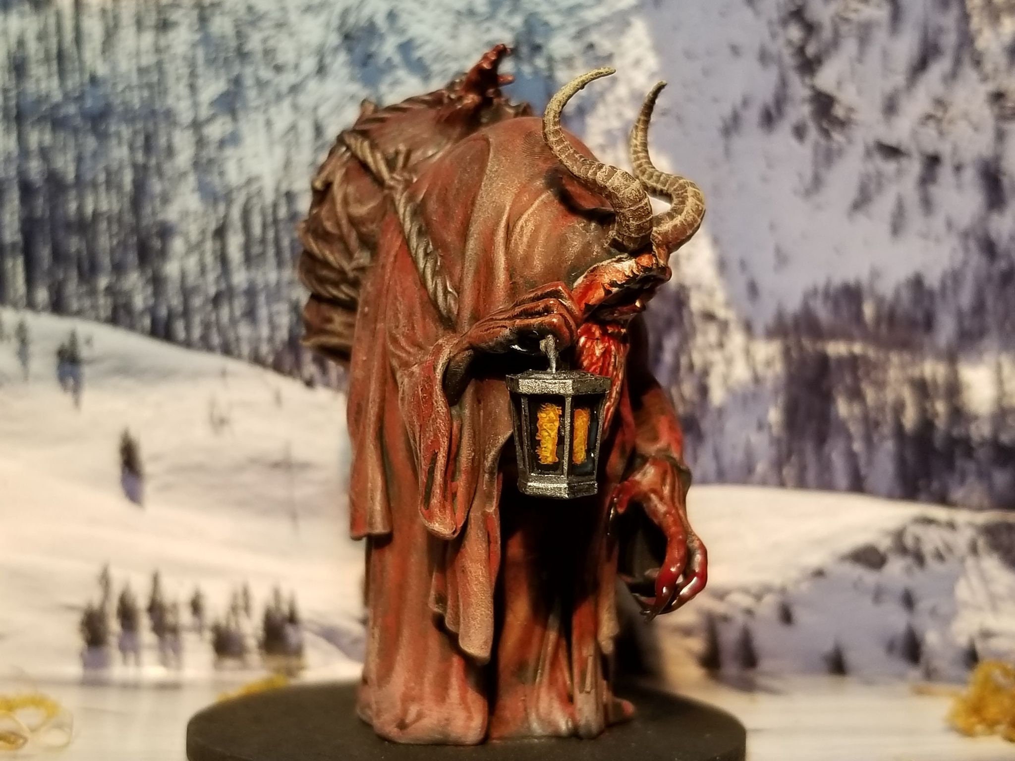 Krampus Hand Painted Tabletop Miniature - Etsy