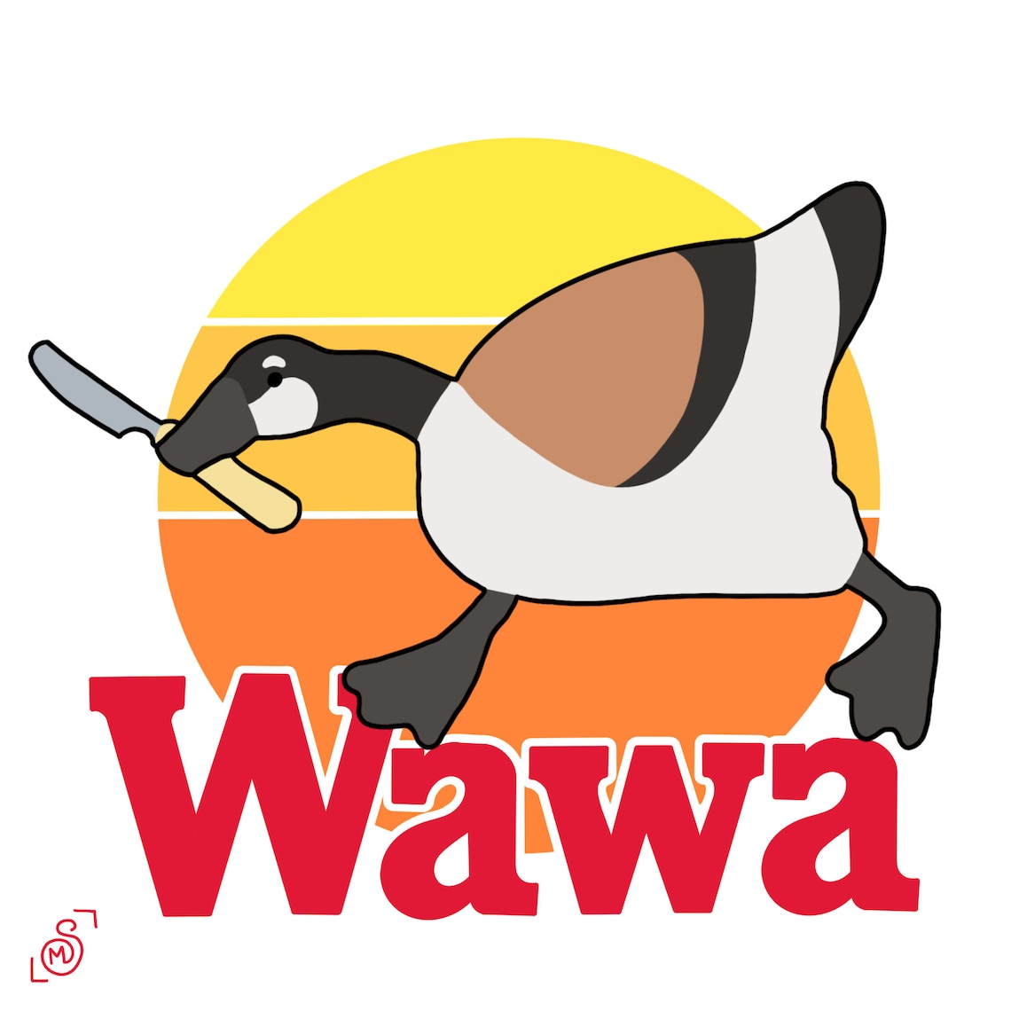 Untitled Wawa Goose Game Sticker - Etsy