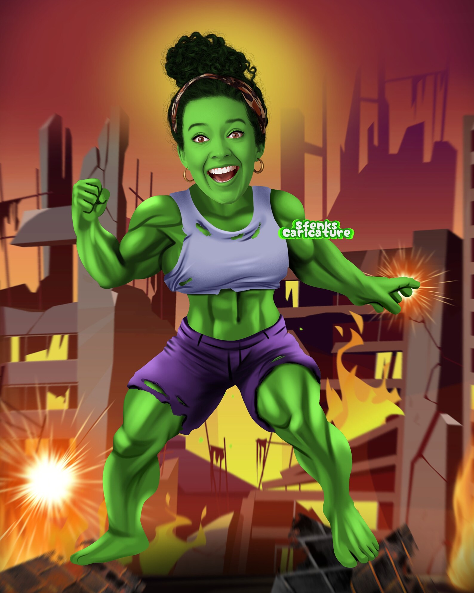 Personalized HULK Portraitcustom HULK Gift Caricature - Etsy