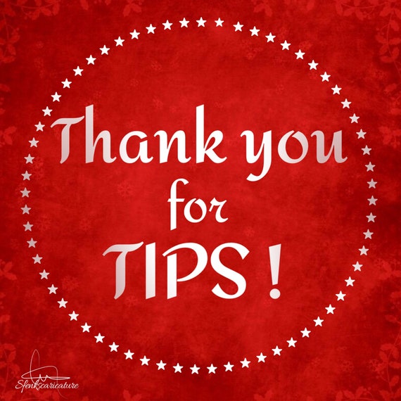 Tips Jar Thank You : - Etsy