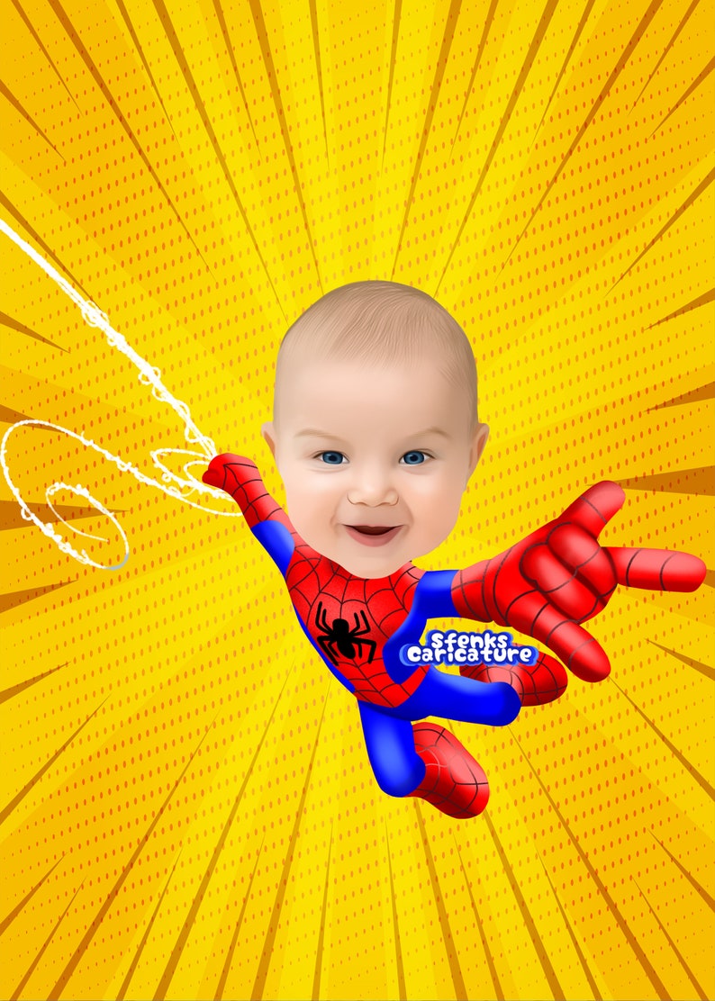 Custom Spider Verse Portrait Custom Spiderman Gift - Etsy