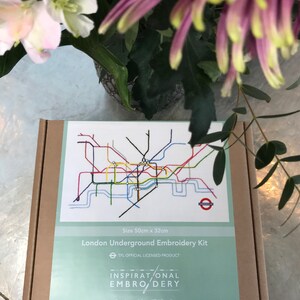 The London Tube Map Embroidery Kit - Etsy