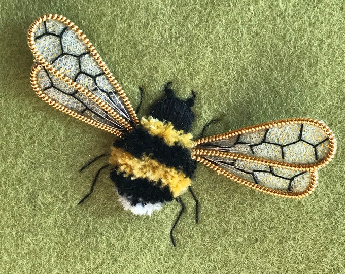A Beautiful Stumpwork Bee to Create. the Specialist Bee Fabric is Made ...