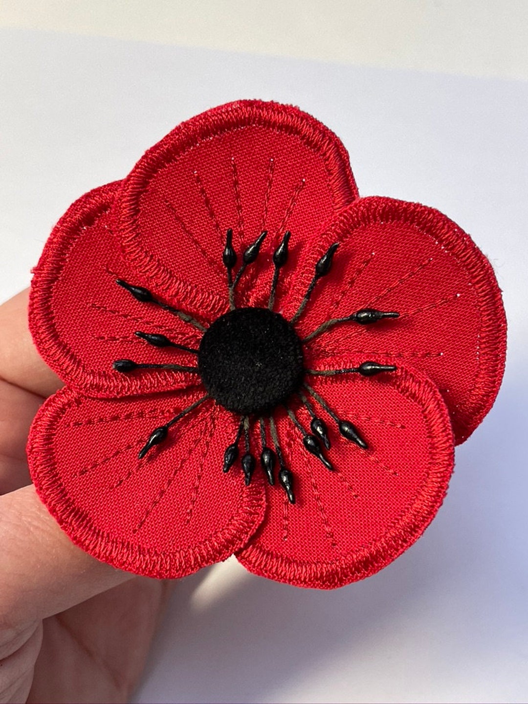 Poppy Brooch to Make for Remembrance - Etsy