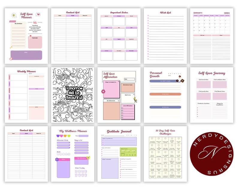 Self Love Motivational Workbook - Etsy