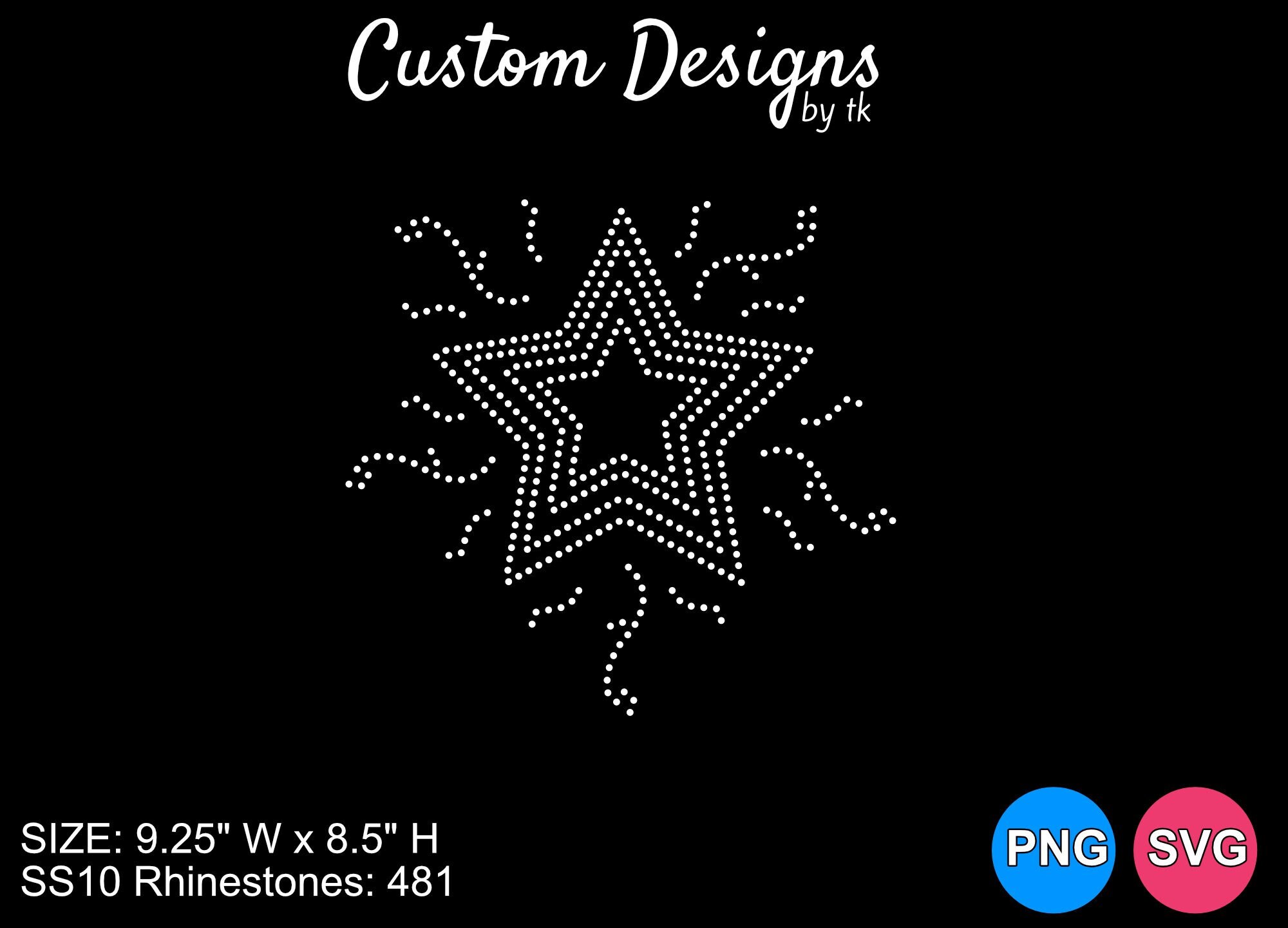 Star Rhinestone Template - Digital Download - Svg - Png - INSTANT ...