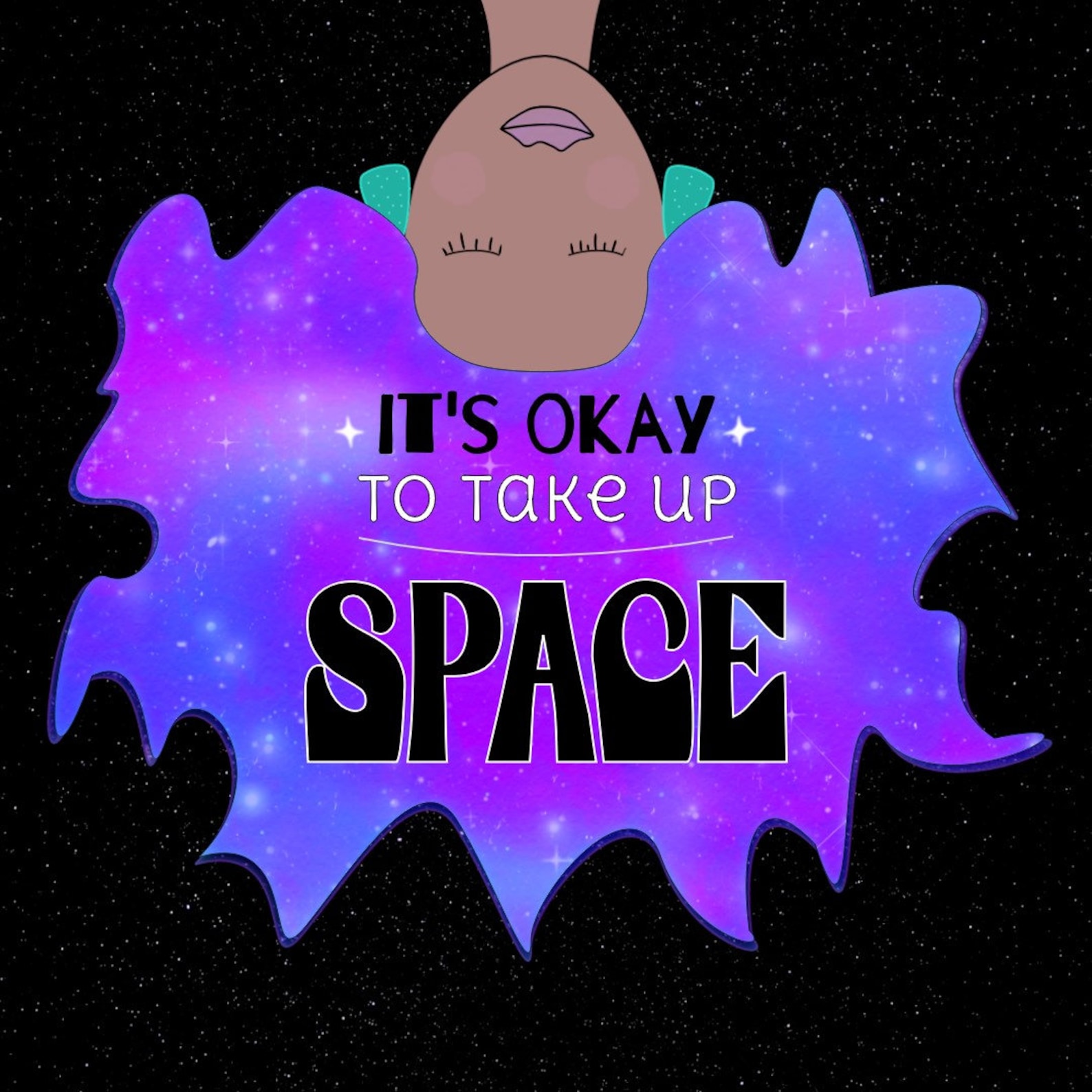 Its Okay To Take Up Space Impression Dart Dillustration Etsy its-okay-to-take-up-space-impression-dart-dillustration-etsy