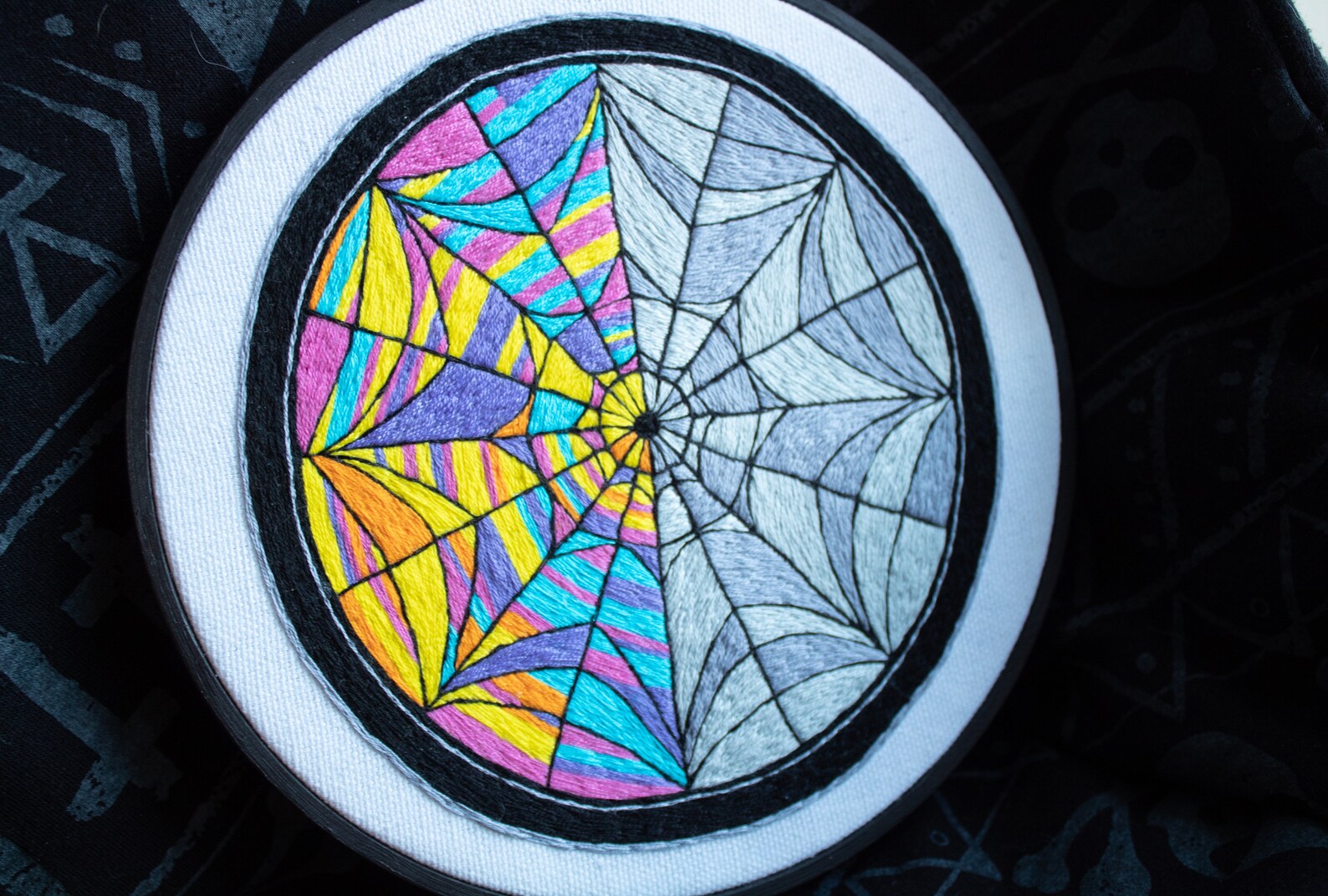 Embroidery Art wednesday's Window - Etsy