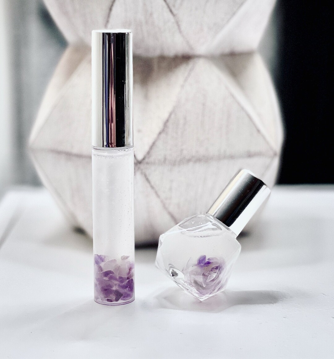 Amethyst Crystal Lip Gloss Strawberry Lemonade Flavored - Etsy
