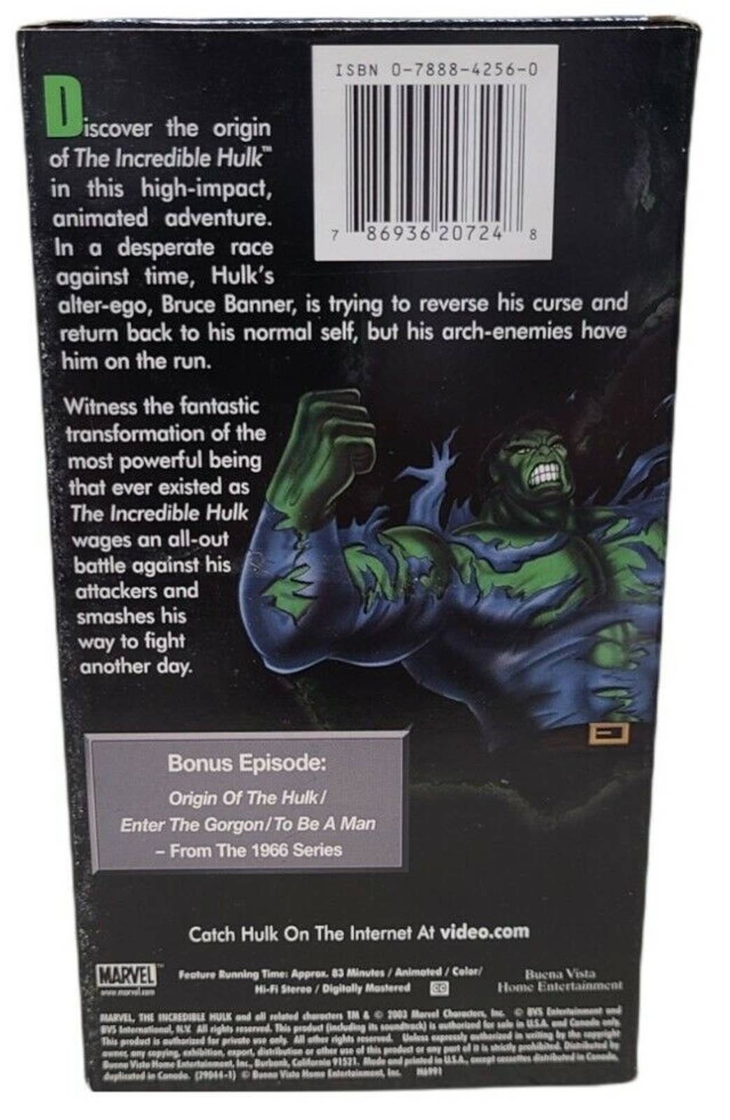 The Incredible Hulk VHS Video Tape Out of Print - Etsy