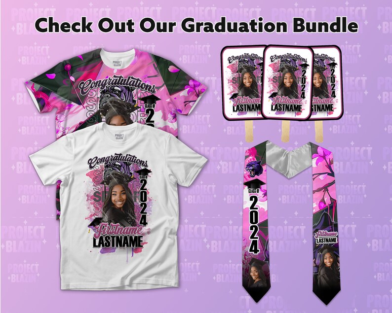 Custom Graduation Hand Fans, Anime Inspired, Class of 2024 ...