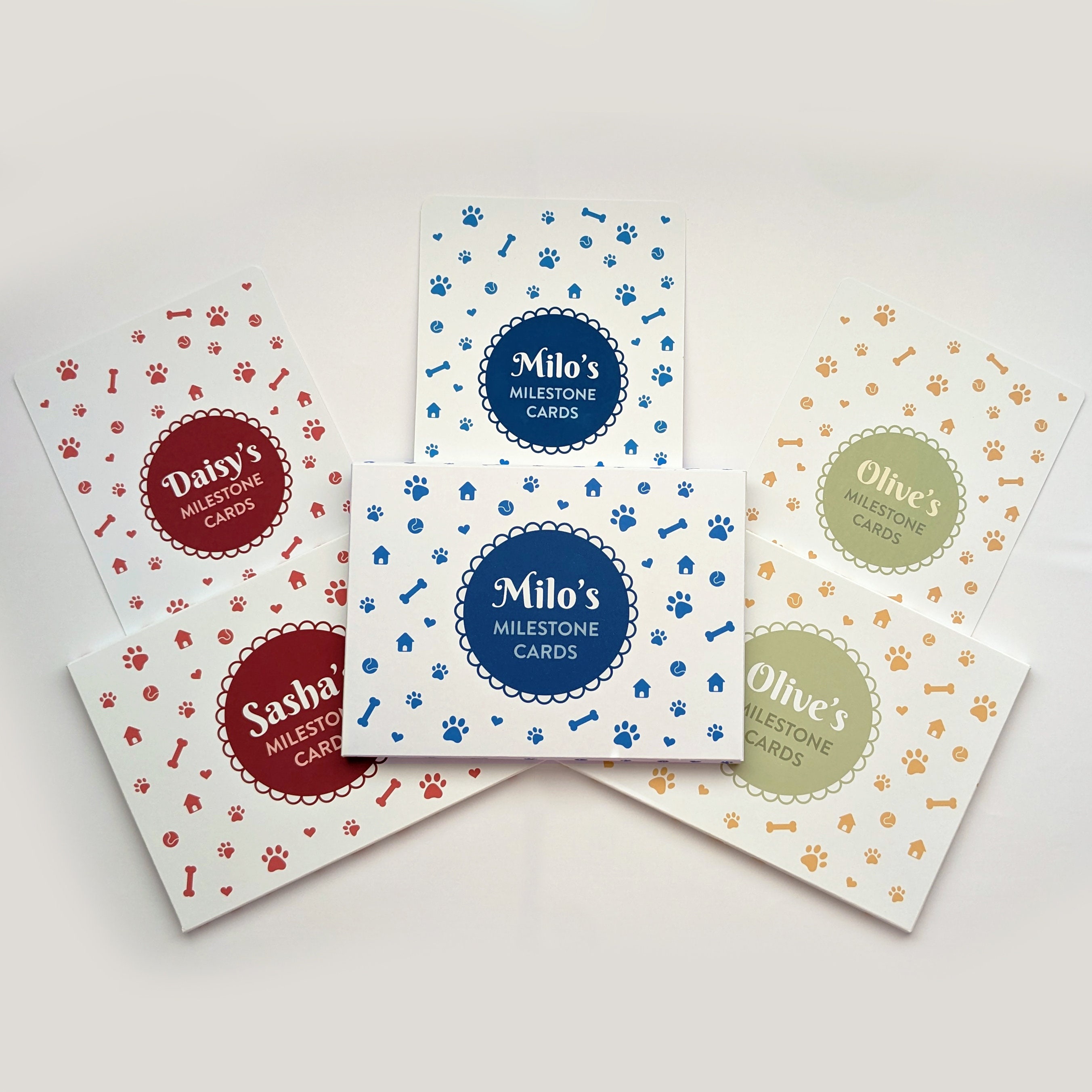 Puppy Milestone Cards Dog Milestone Cards Personalised Dog Keepsake ...