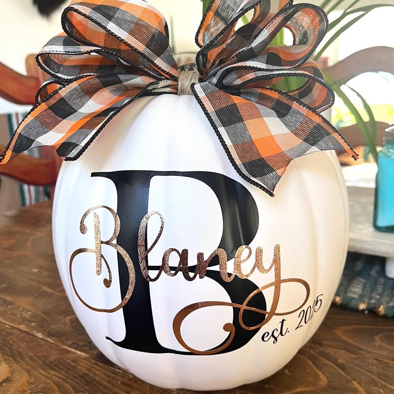 Personalized Pumpkins - Etsy
