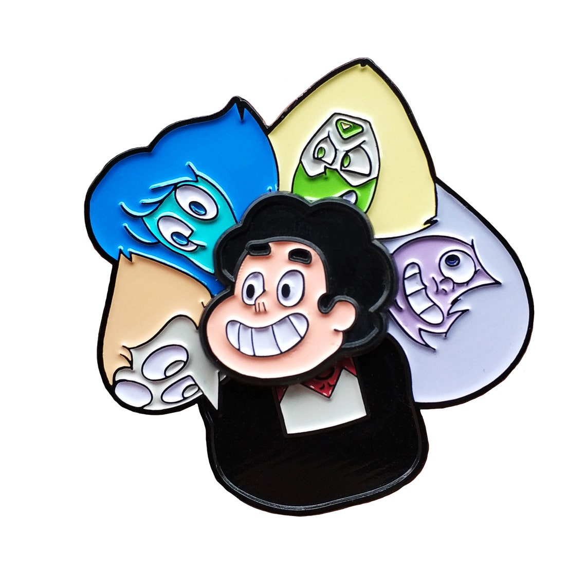 Crystal Gems Spinning Enamel Pin - Etsy