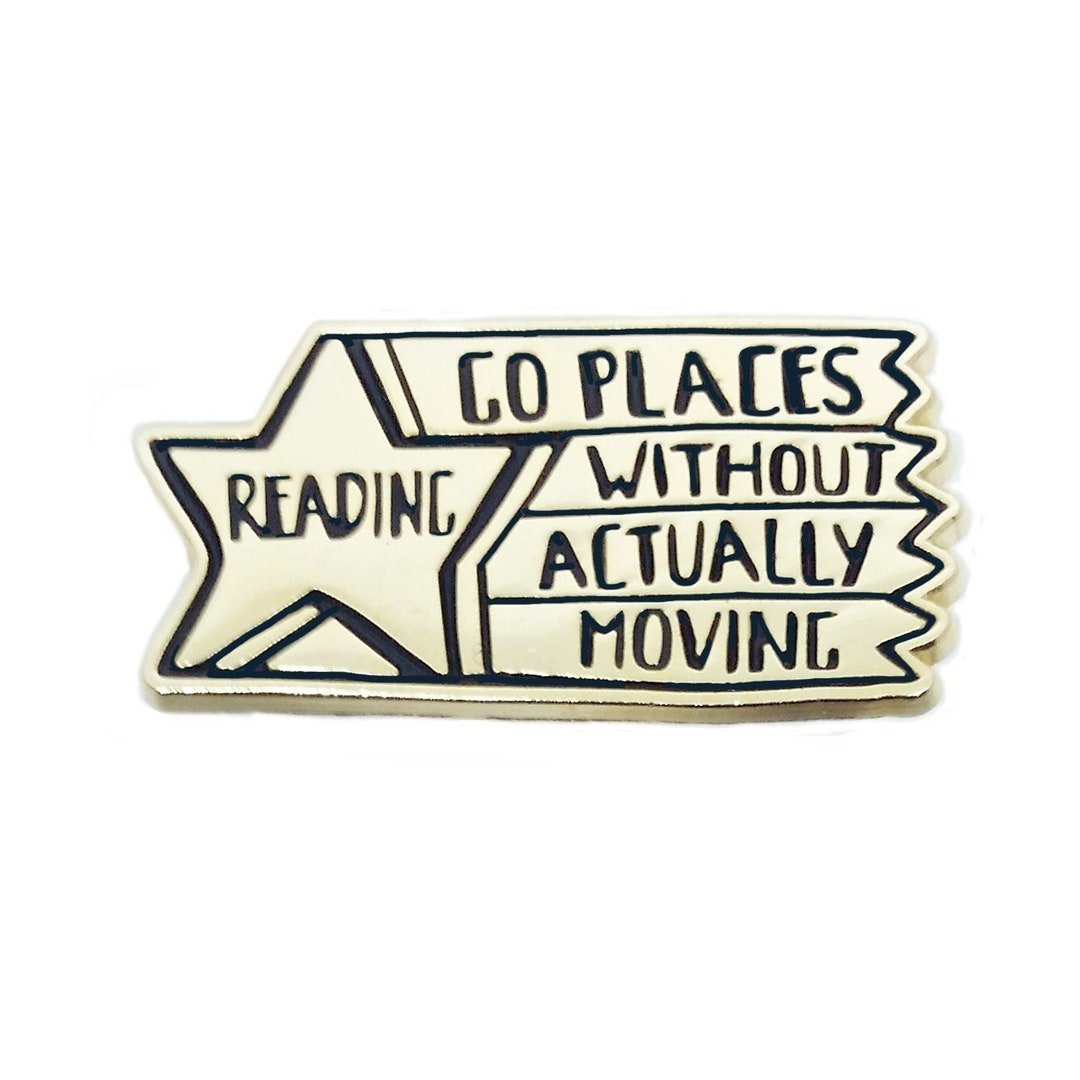 Reading Star Enamel Pin - Etsy