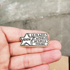 Reading Star Enamel Pin - Etsy