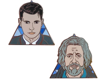 Detroit Become Human Big Hard Enamel Pin Glitter - Etsy