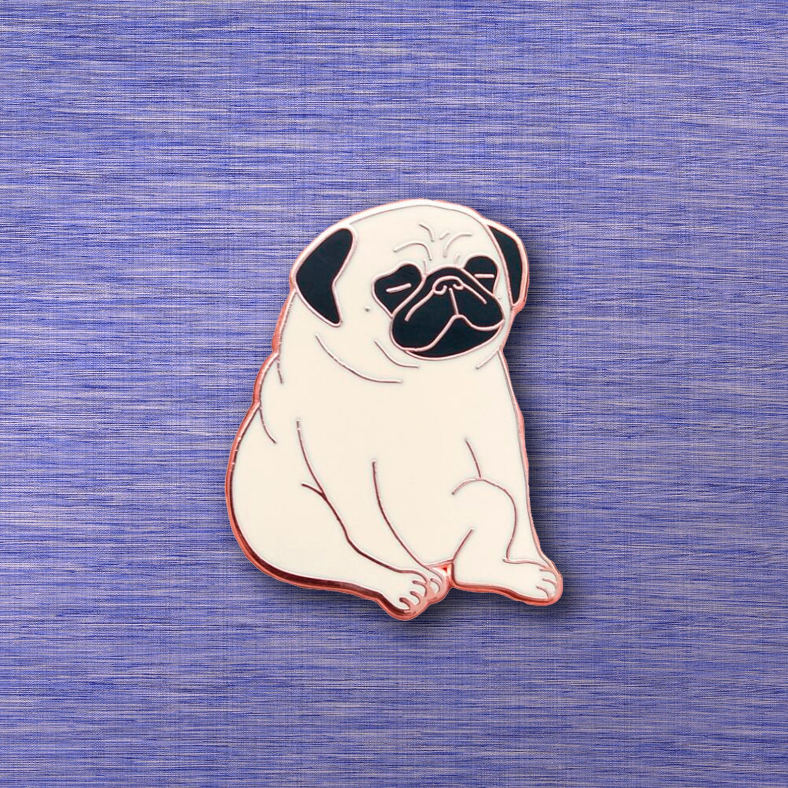 Relaxation Pug Hard Enamel Pin - Etsy