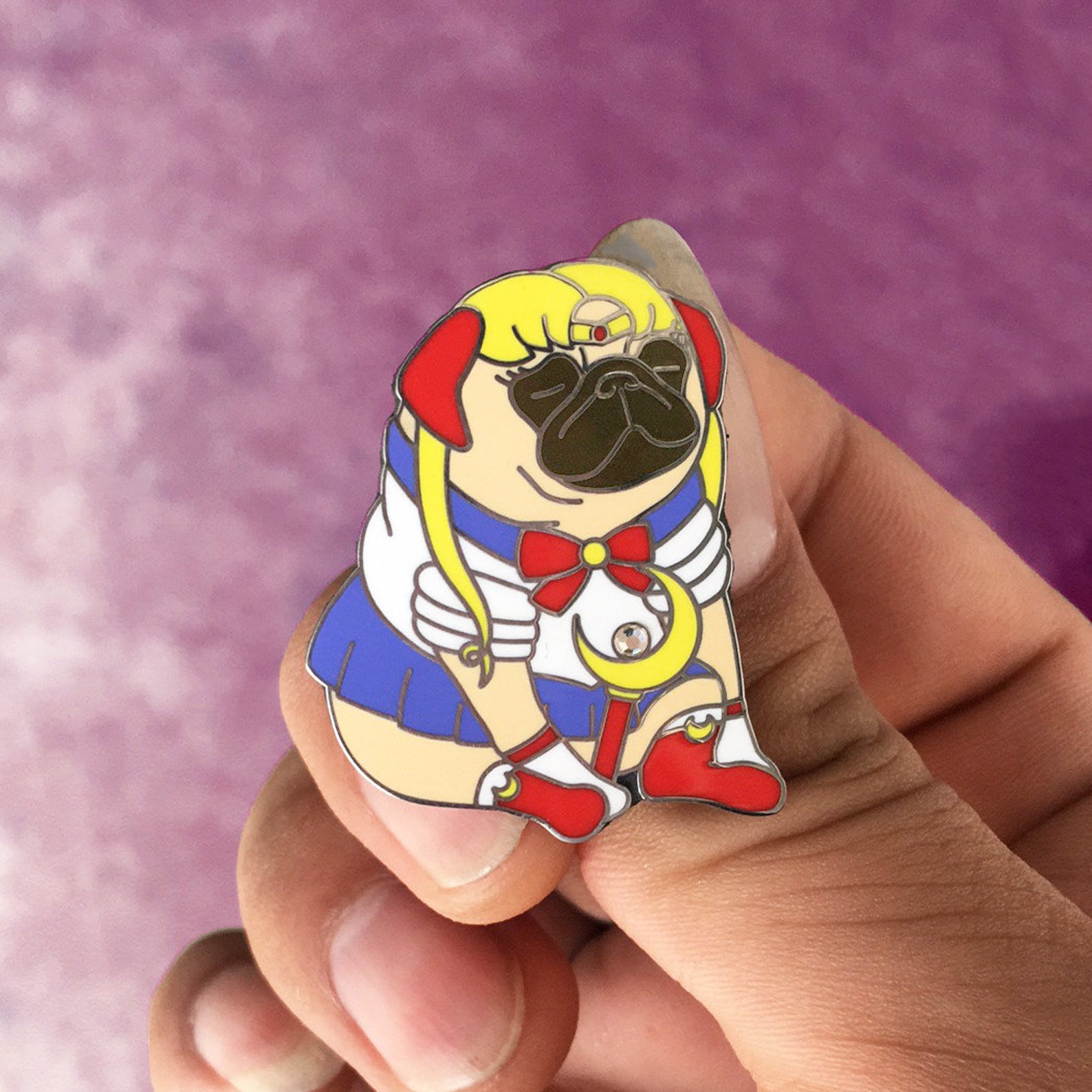Sailor Pug Hard Enamel Pin - Etsy