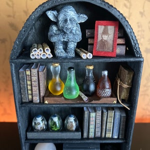 Miniature Magical Bookcase With Working Drawer - Etsy