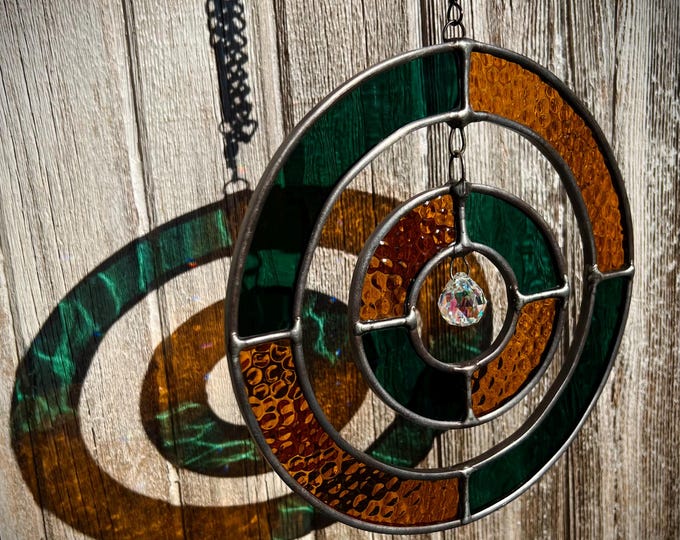 Stained Glass "compass" - Etsy