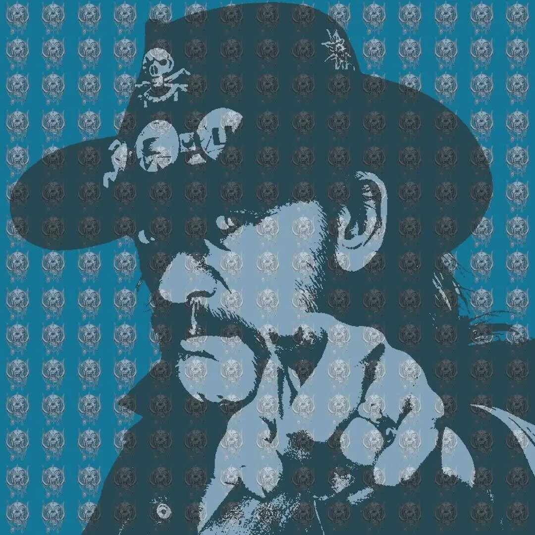 Original Blotter Art Lemmy by Kosapan 2018 - Etsy