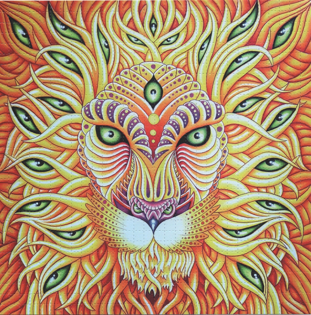 Original Blotter Art Nemea Lion by Striboa LTD Edition - Etsy