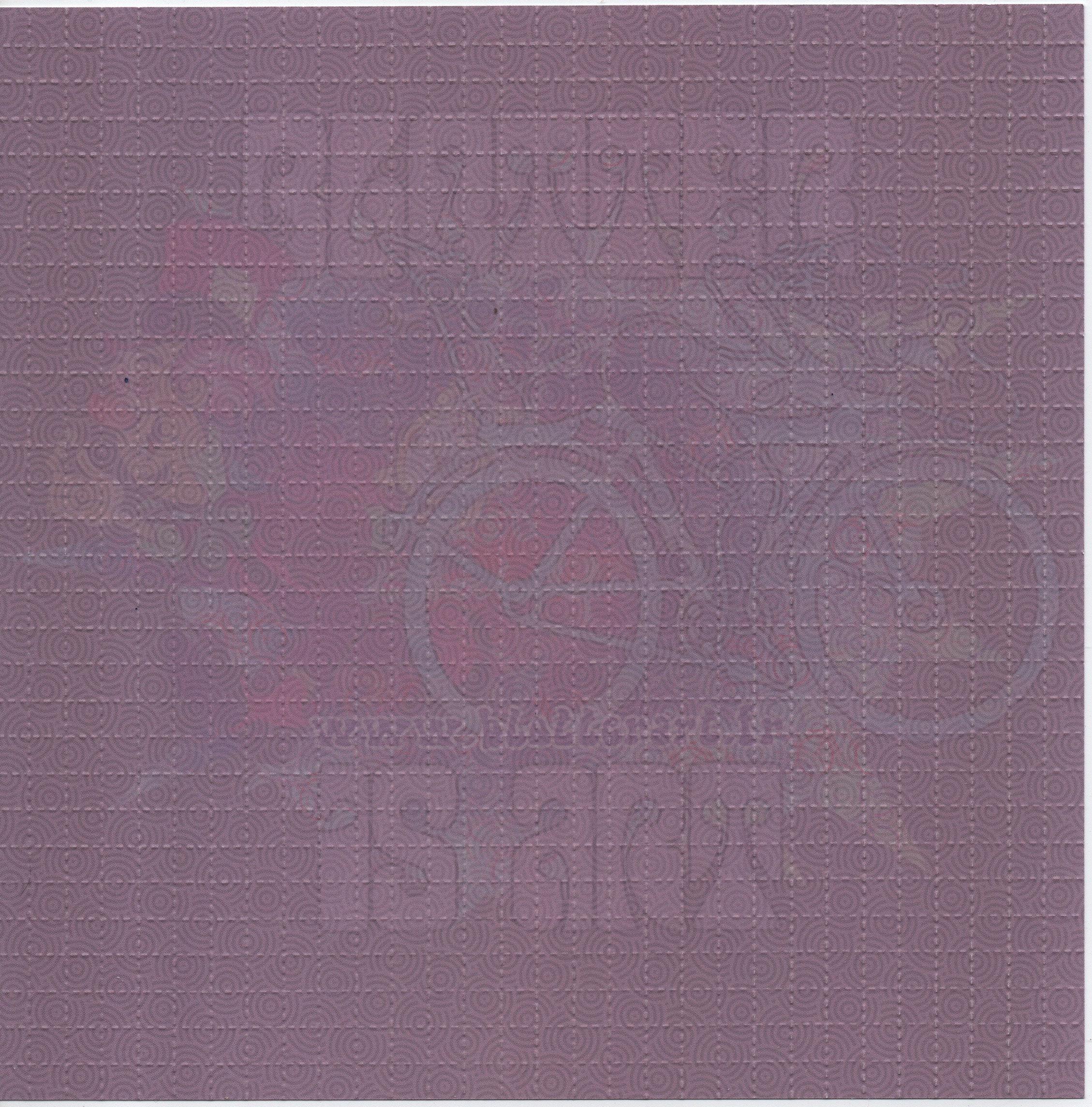 Original Blotter Art Double Sided Sheet Purple Carps by Kosapan LTD ...