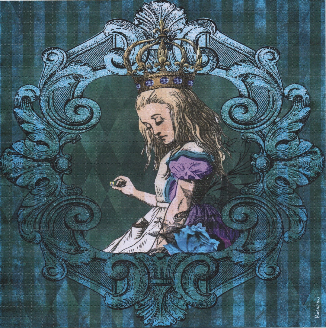 Original Blotter Art Double Sided Sheet Queen Alice by Kosapan LTD ...