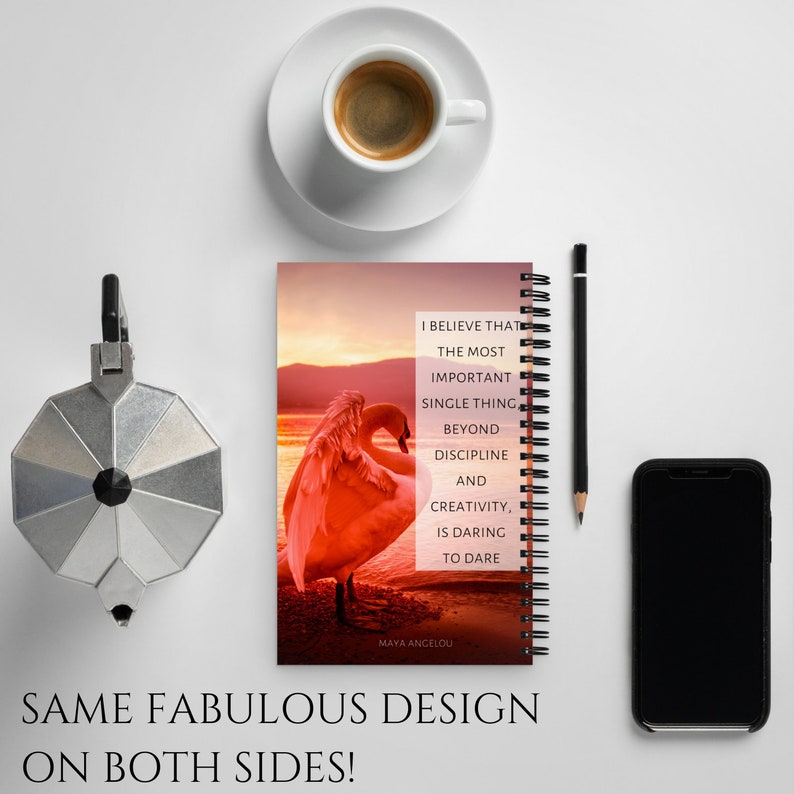 Dotted Page Spiral Notebook Maya Angelou Quote, I Believe the Most ...