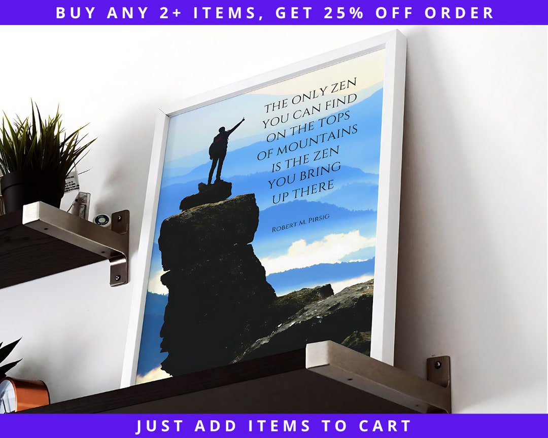 Quote Print Inner Peace Robert M Pirsig, the Only Zen You Can Find on ...