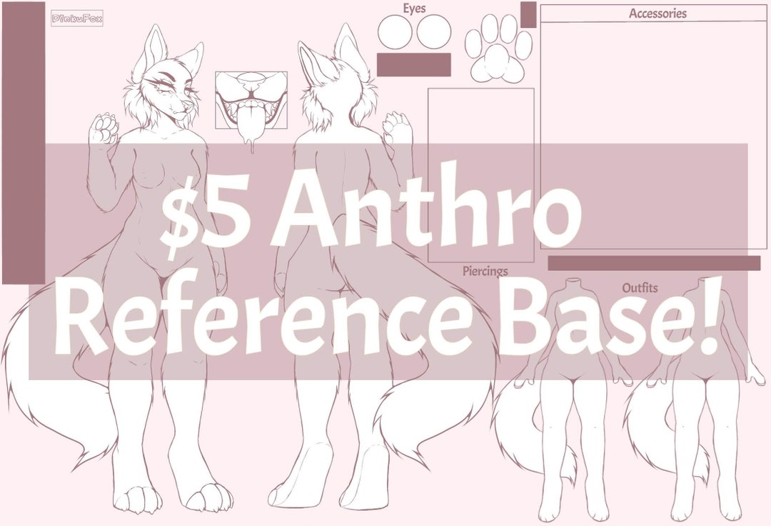 Full Anthro Reference Sheet Base BASE ONLY - Etsy