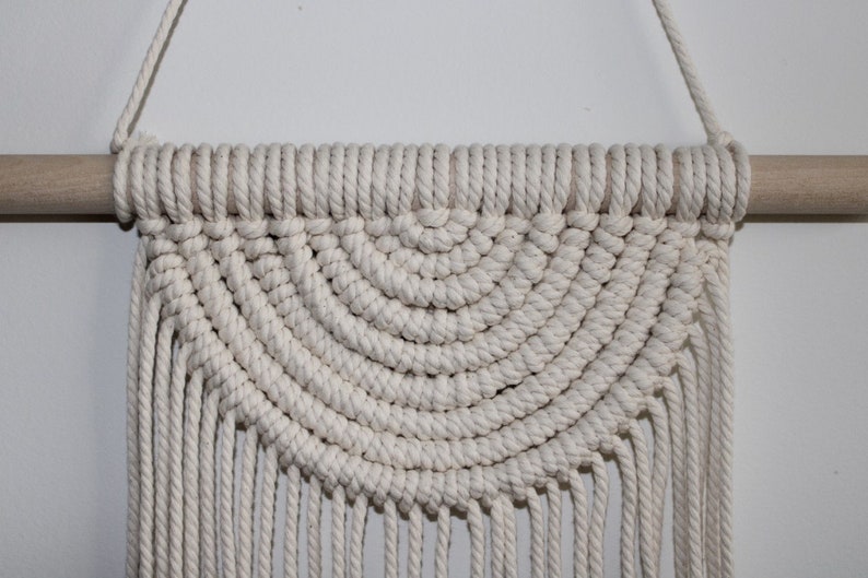 Macrame Wall Hanging Half Moon Hand Made Semi-circle | Etsy