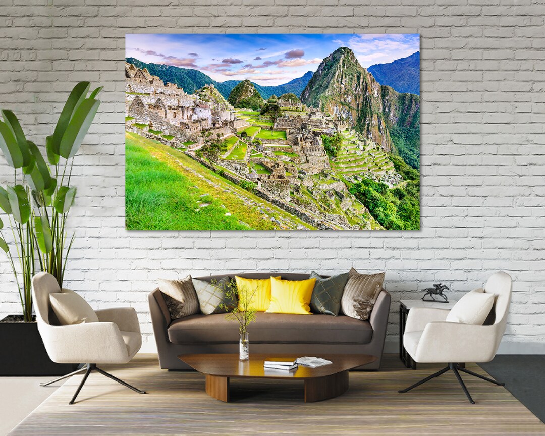 Machu Picchu in Peru Wall Art Decor Machu Picchu Landscape Wall Decor ...