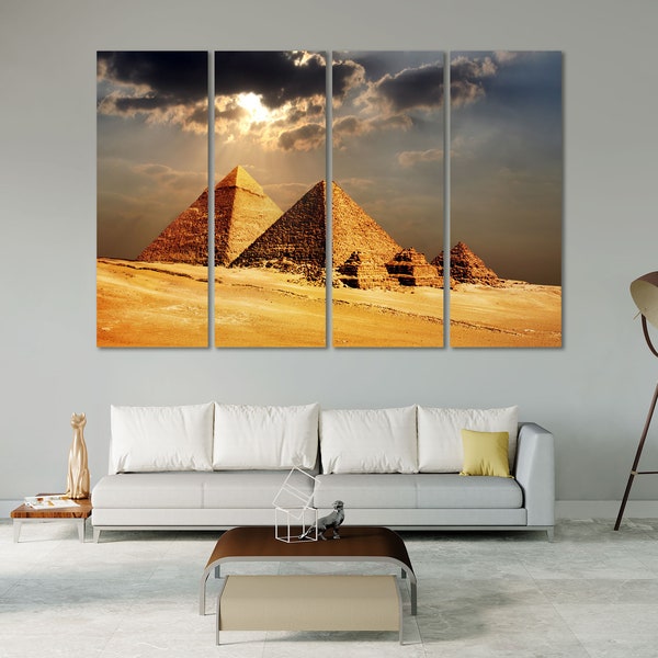 Pyramids Landscape Art - Etsy