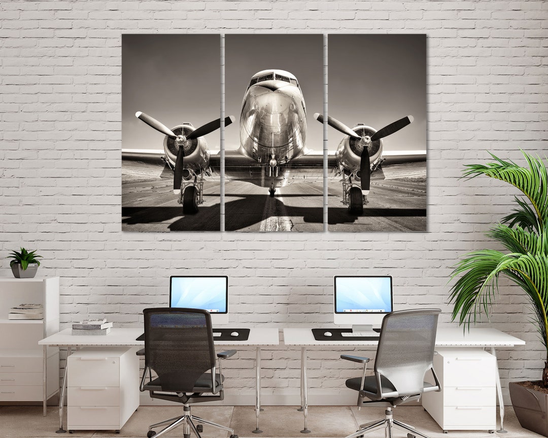 Aircraft Canvas Wall Art Airplane Canvas Art Aircraft Wall Decor ...