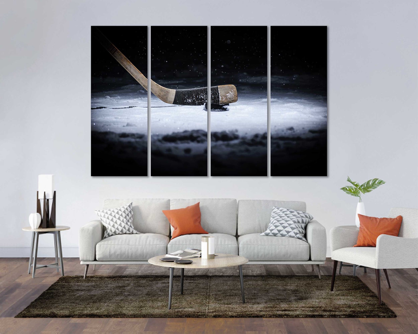 Hockey Canvas Decor Art Hockey Wall Art Hockey Art Prints Large Hockey ...