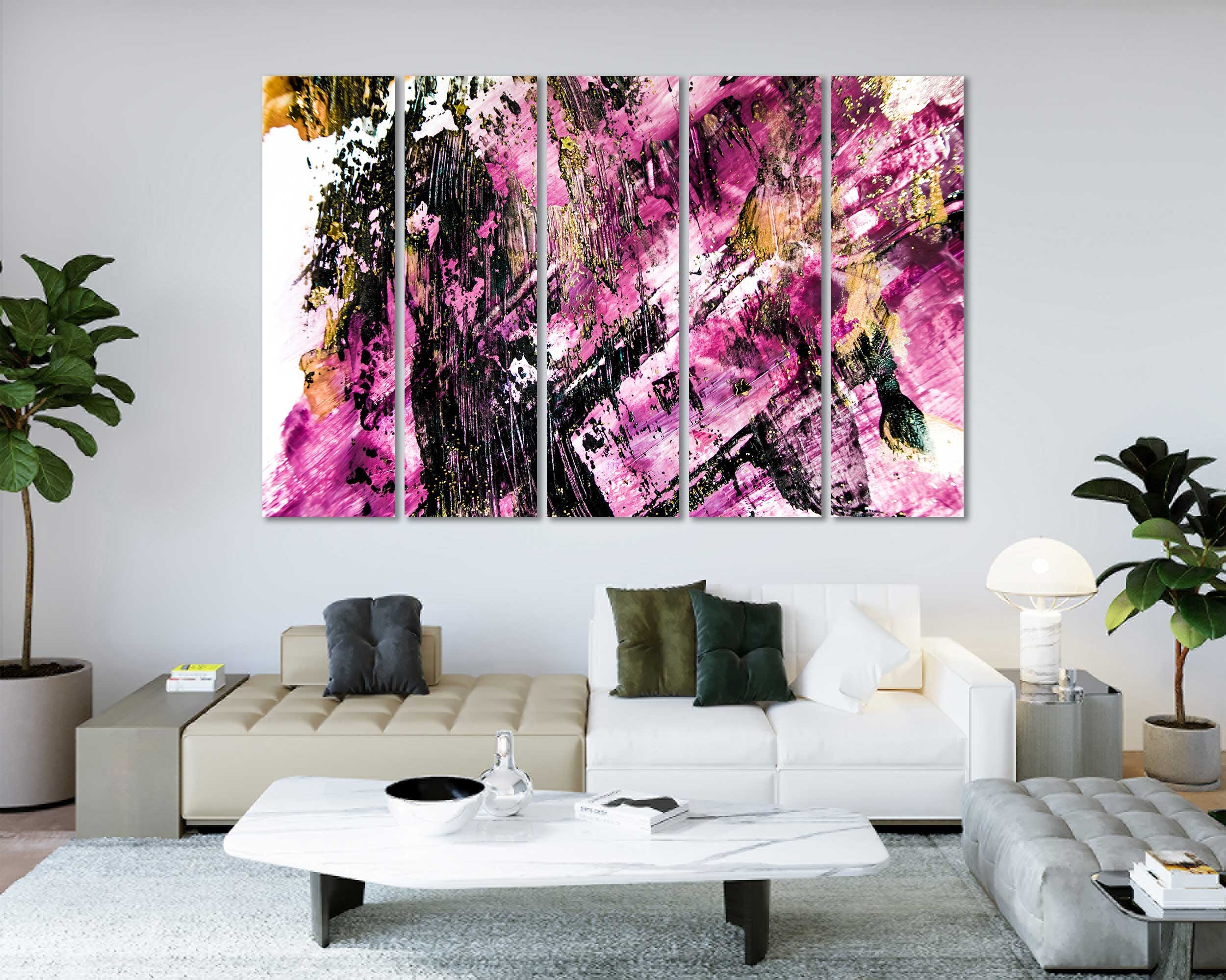 Fashion and Style Abstract Design on Canvas Fresh Colors on | Etsy