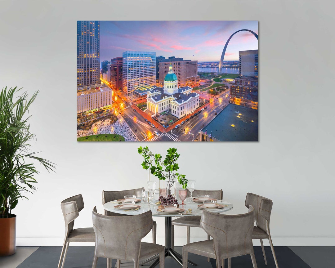 Saint Louis Downtown Wall Painting Art Saint Louis Framed Wall Decor ...