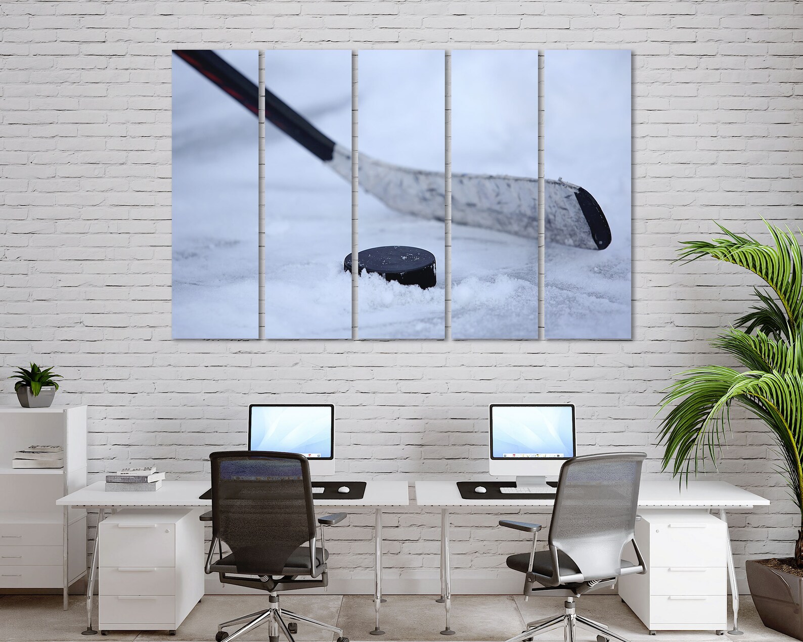 Hockey Stick and Hockey Puck Cool Wall Decor Hockey Popular - Etsy